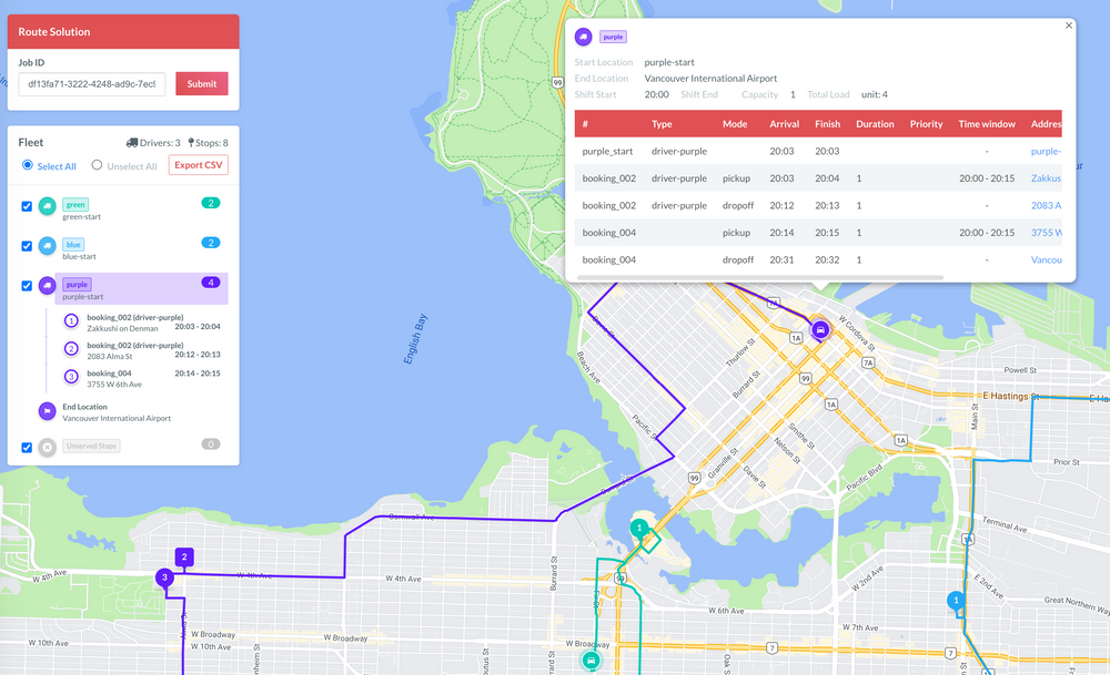 Using Route Optimization To Build A Dispatch Algorithm