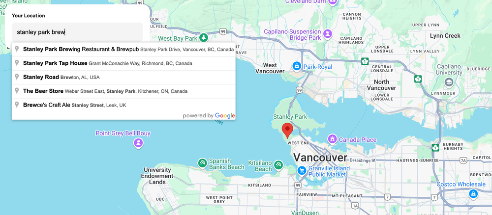 Finding the right place with the Google Places API