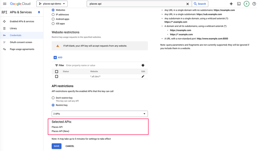 Finding the right place with the Google Places API