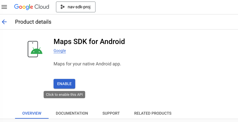 Google Navigation SDK standalone