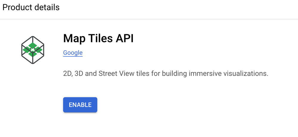 What is the Google Photorealistic 3D Tiles API?