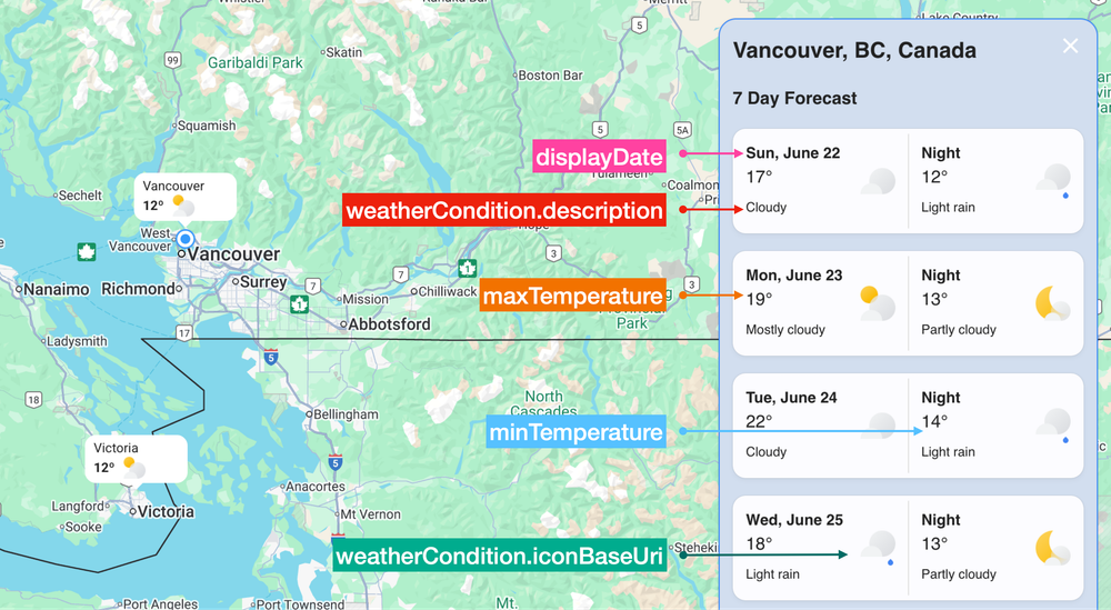 Google Maps Weather: Add a weather layer to Google Maps