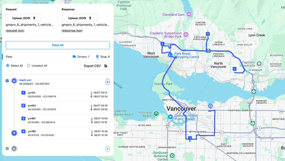 Forward geocoding with the Google Geocoding API