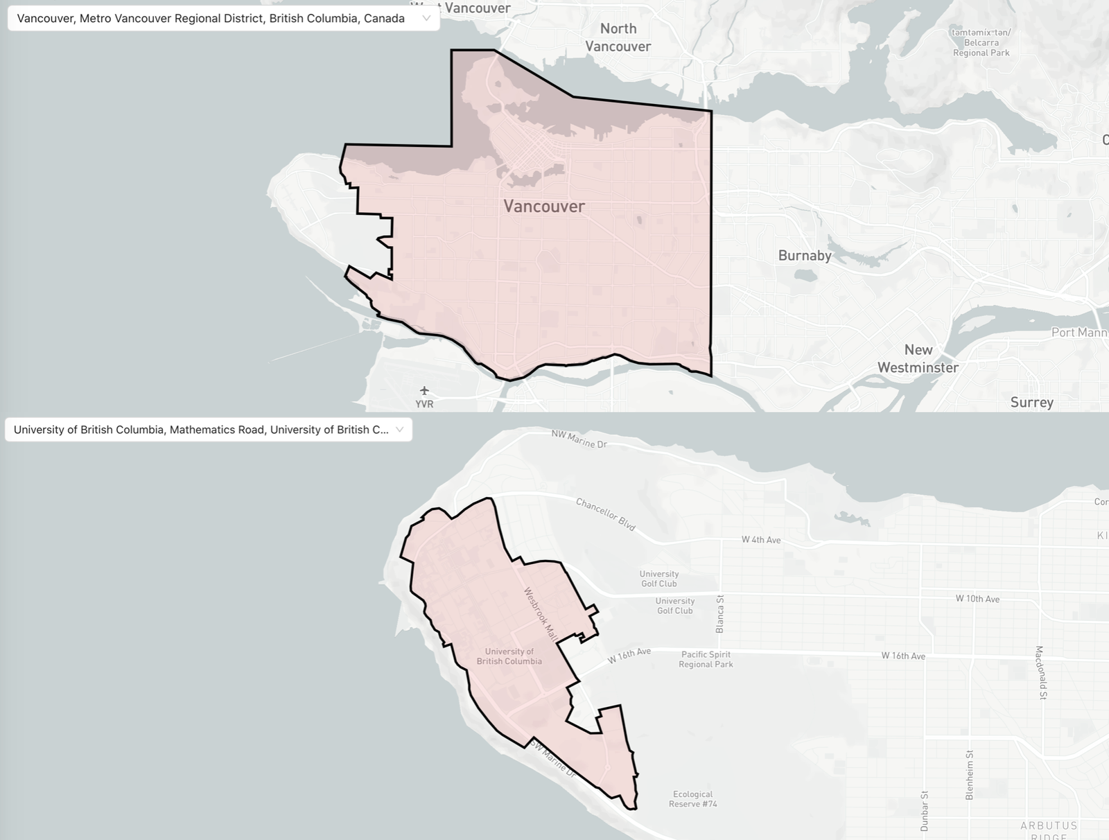 How to draw and view boundary data with OpenStreetMap OSM