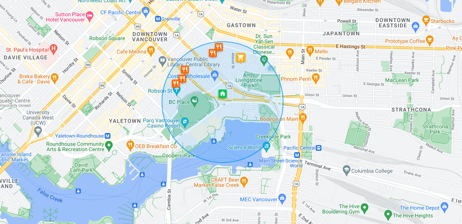 Google Nearby Search API
