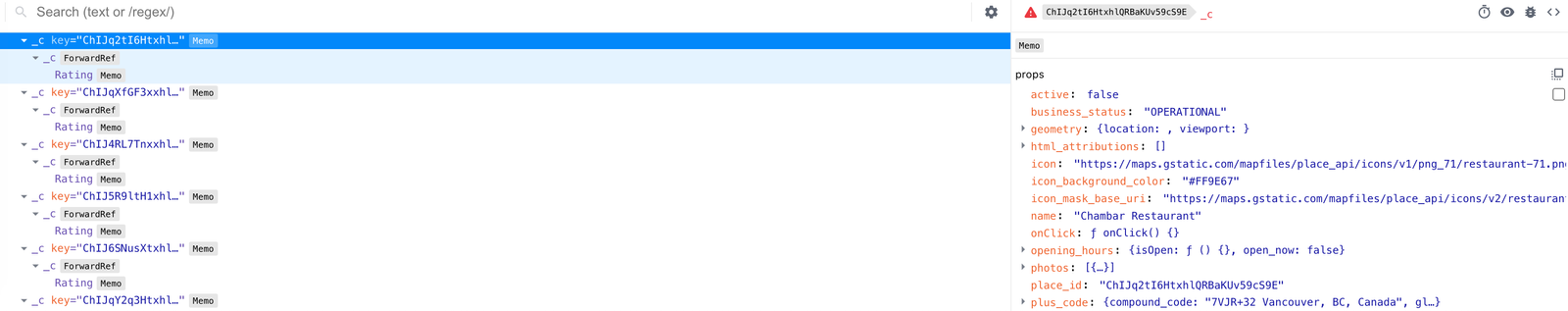 Google Nearby Search API