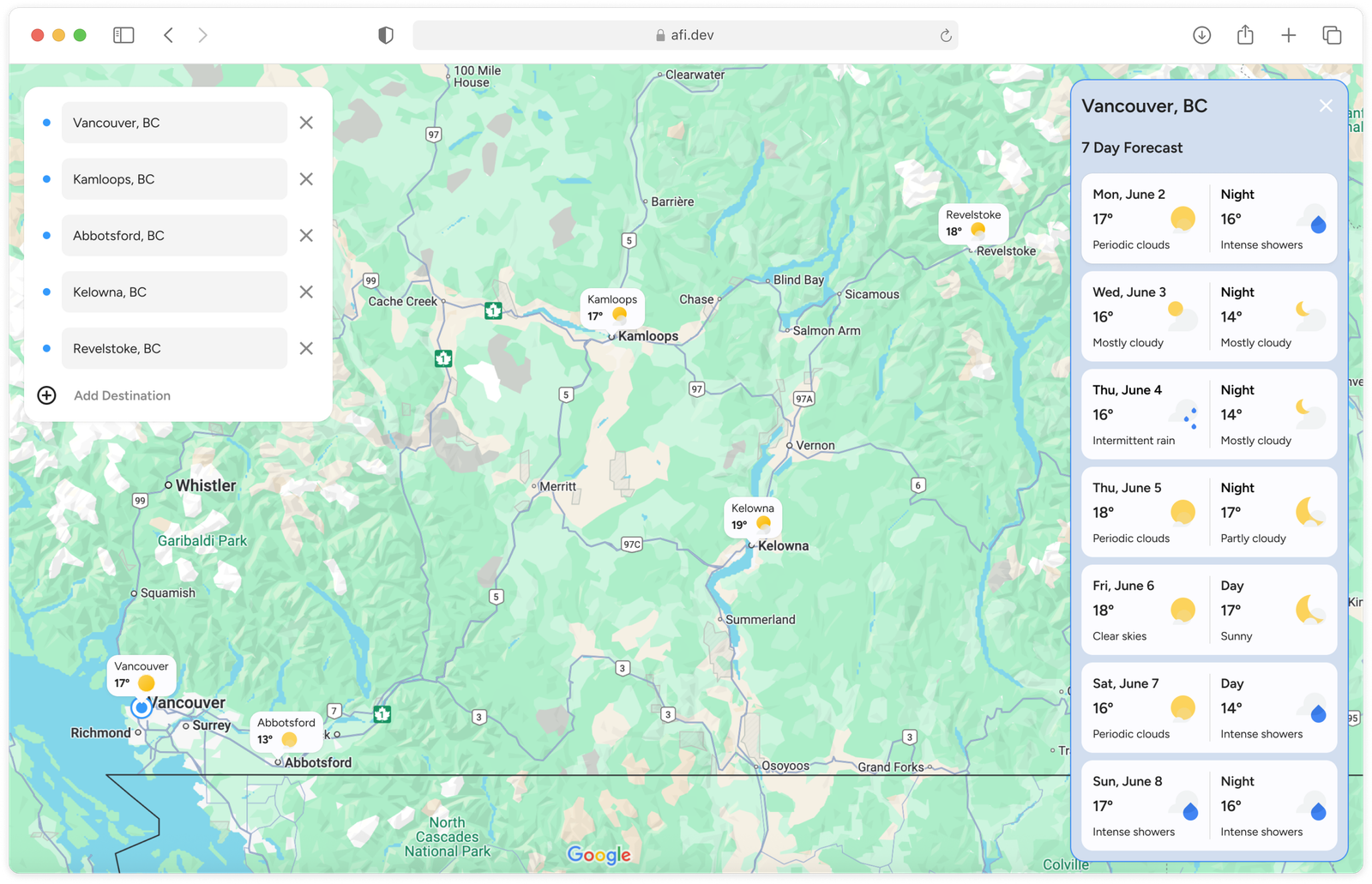 Google Maps Weather: Add a weather layer to Google Maps