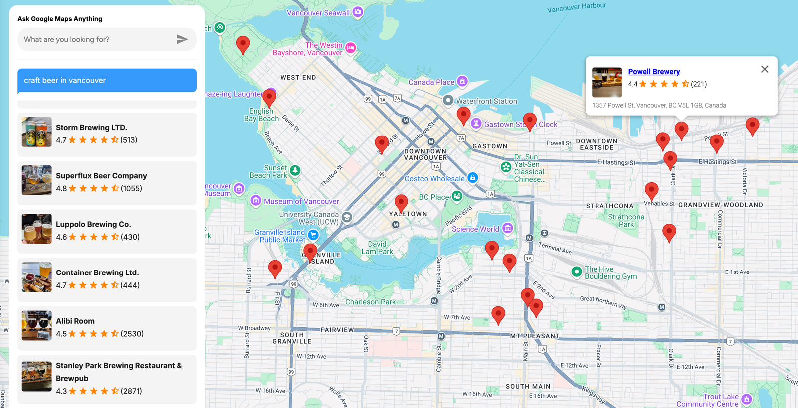 Forward geocoding with the Google Geocoding API