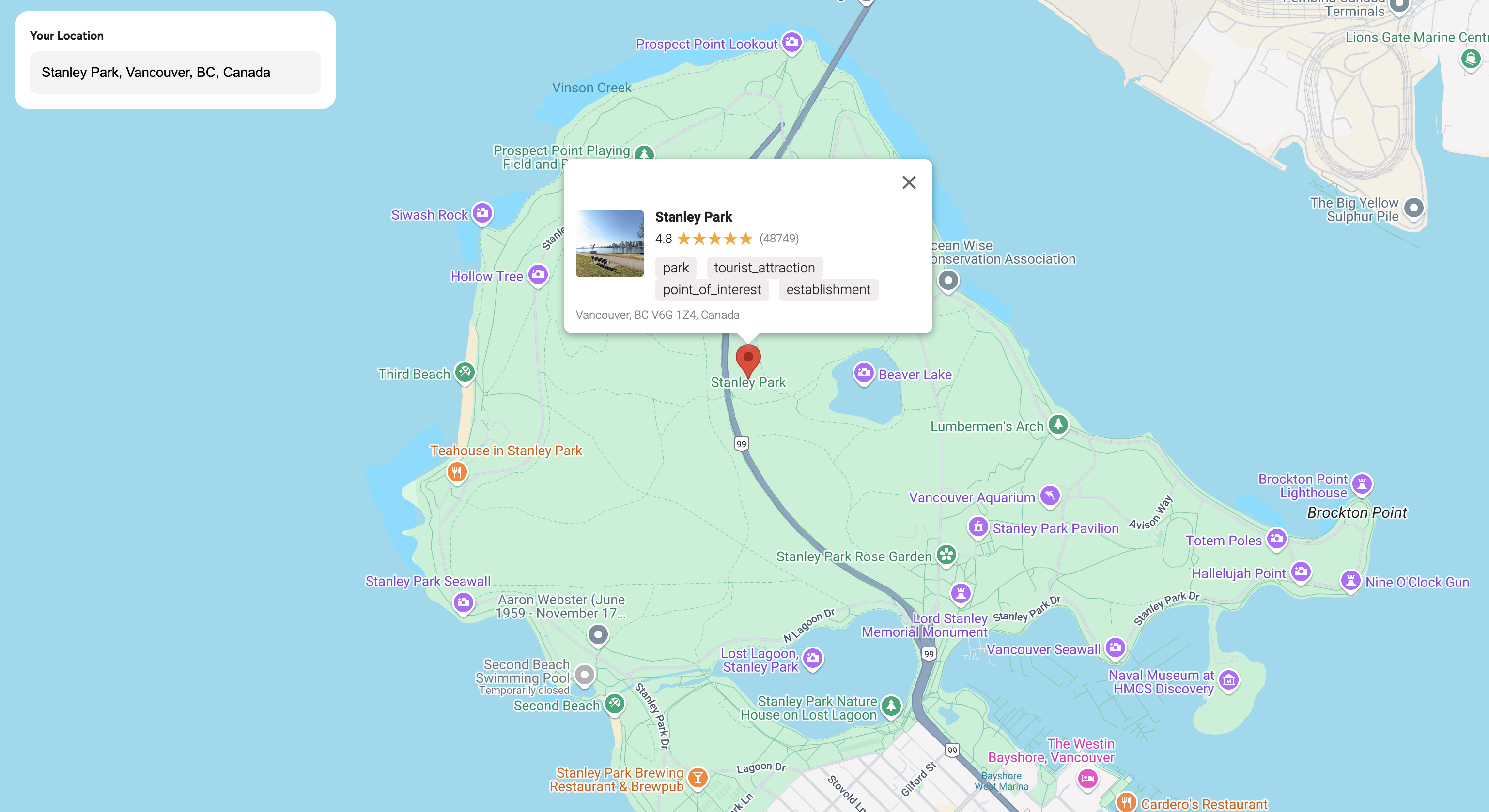 Google Place Details and Place Photos API