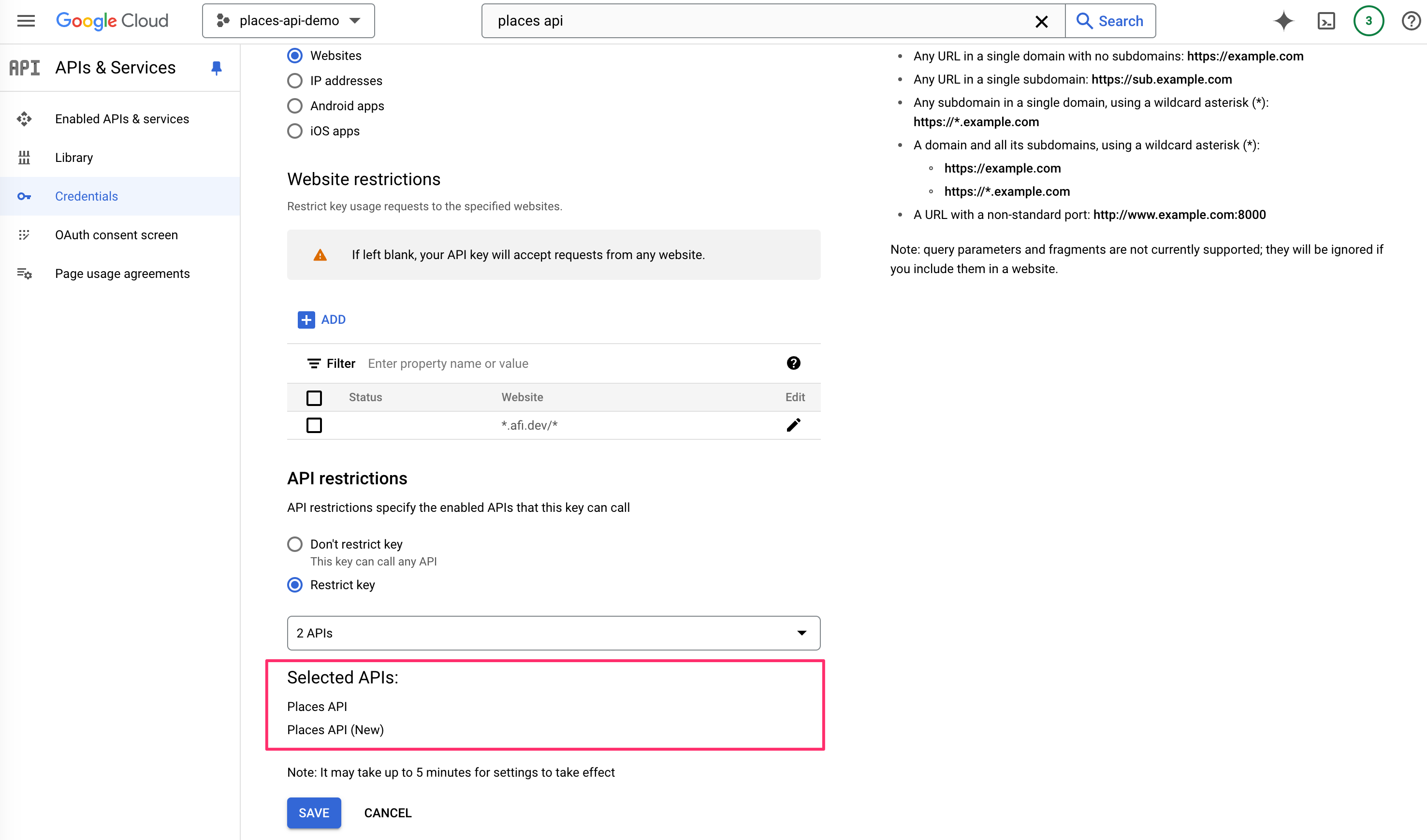 Finding the right place with the Google Places API