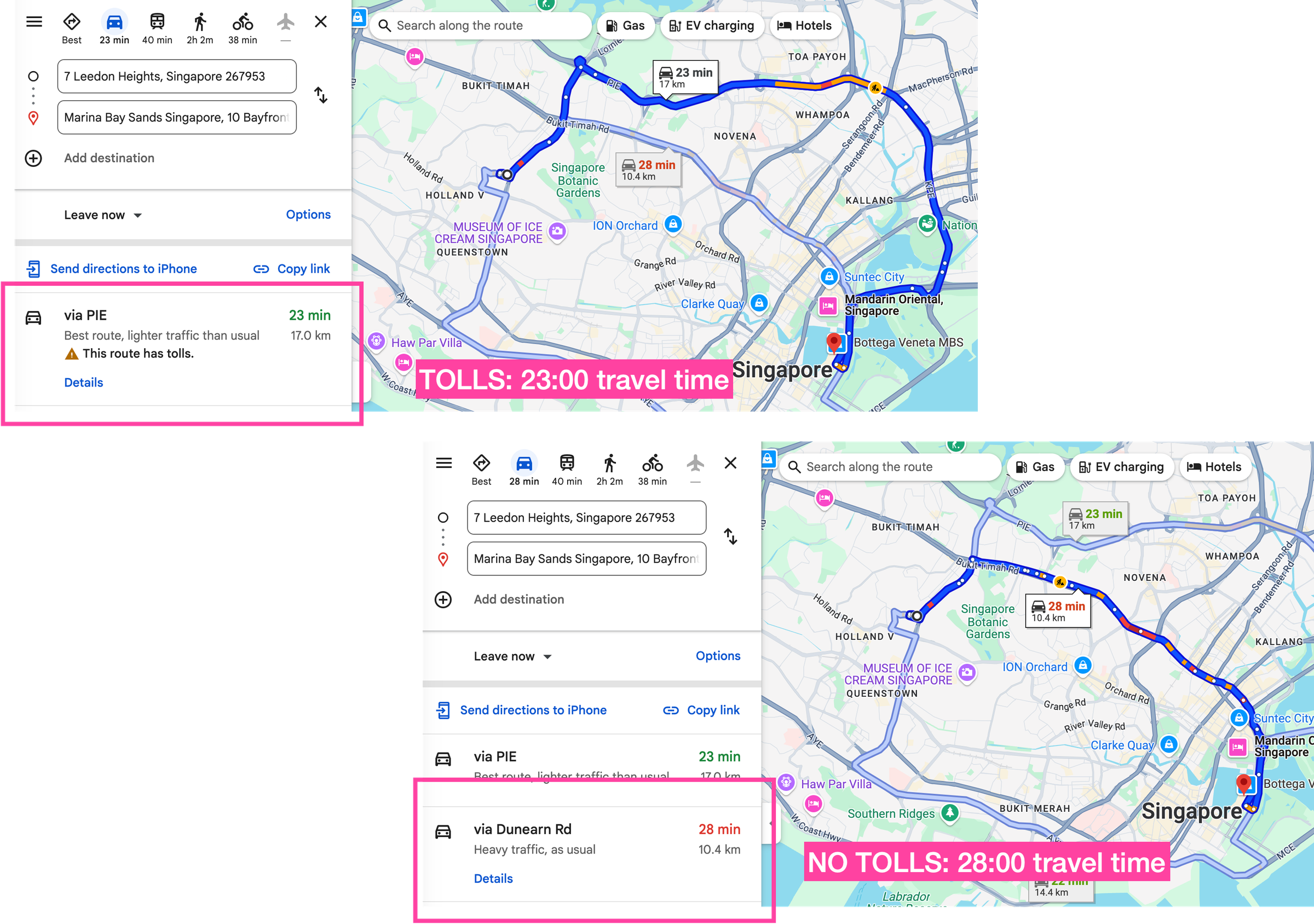 Plan a route with multiple stops using the Routes API