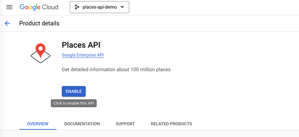 Finding the right place with the Google Places API