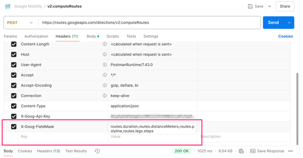 Plan a route with multiple stops using the Routes API