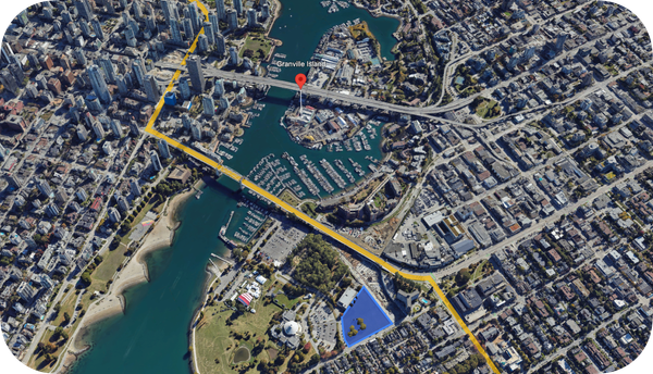 Add map markers, overlays and polylines to Google Maps 3D